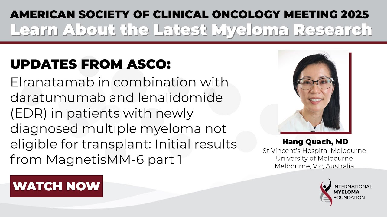 Elranatamab in Transplant-Ineligible Newly Diagnosed Multiple Myeloma ...