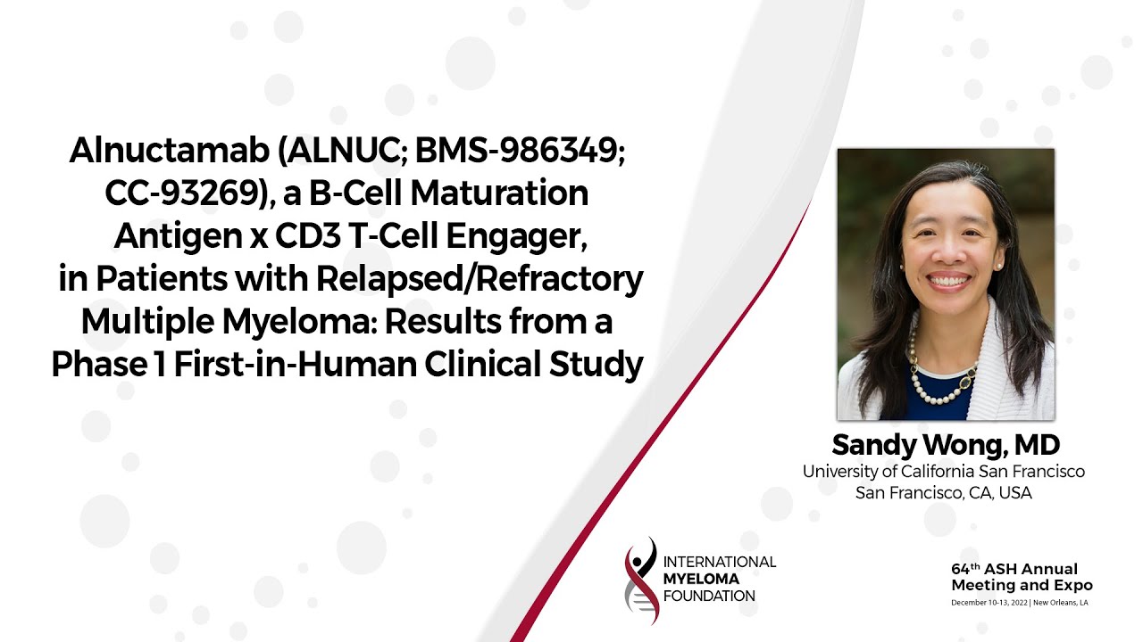 Alnuctamab, a BCMA x CD3 T-Cell Engager, in Patients with Relapsed ...