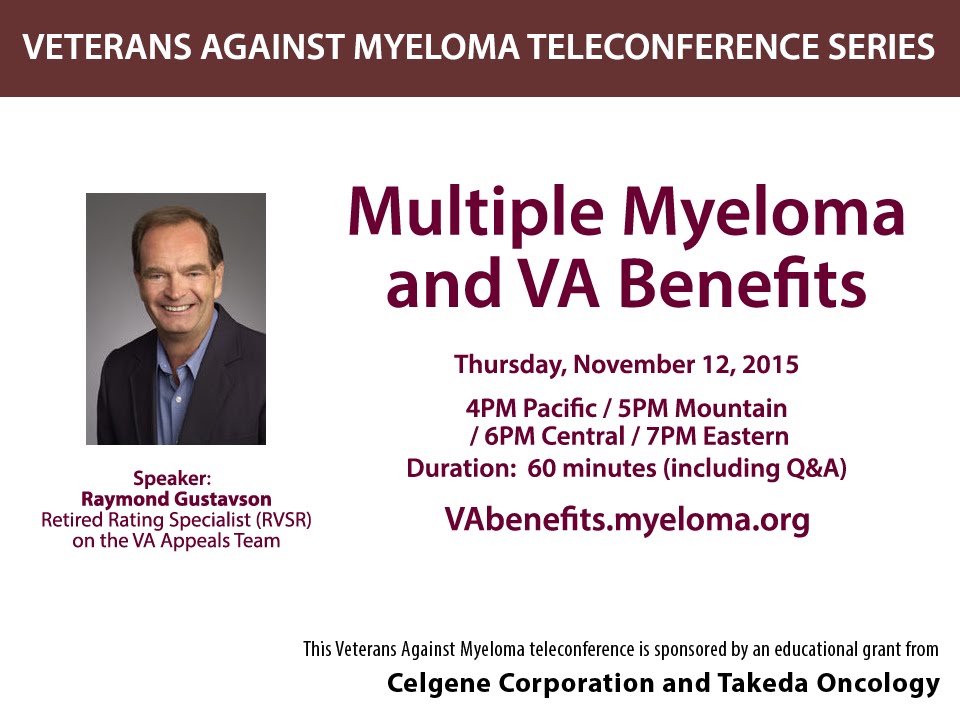 Multiple Myeloma and VA Benefits| Int'l Myeloma Fndn Multiple Myeloma and VA Benefits| Int'l Myeloma Fndn