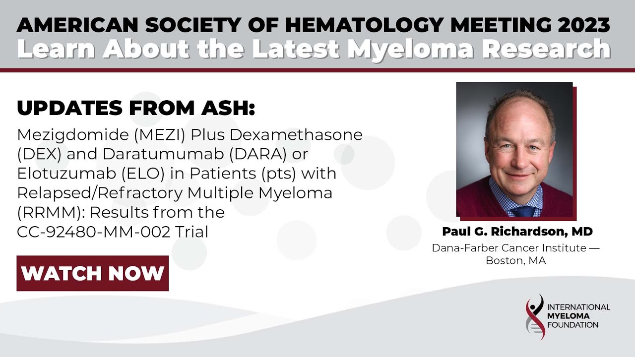 MEZI Combo Therapy for Relapsed Myeloma | Int'l Myeloma Fn