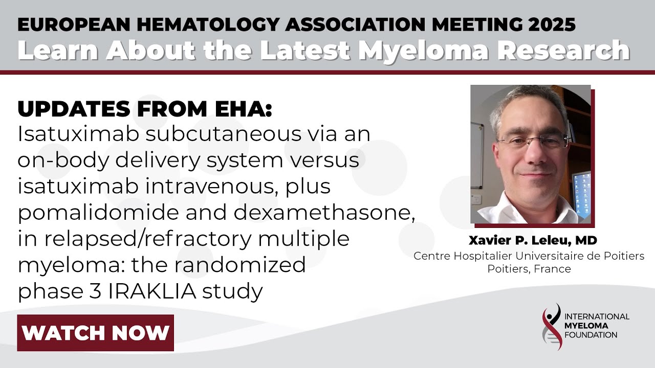 Subcutaneous vs IV isatuximab + pomalidomide/dexamethasone in R/R MM ...