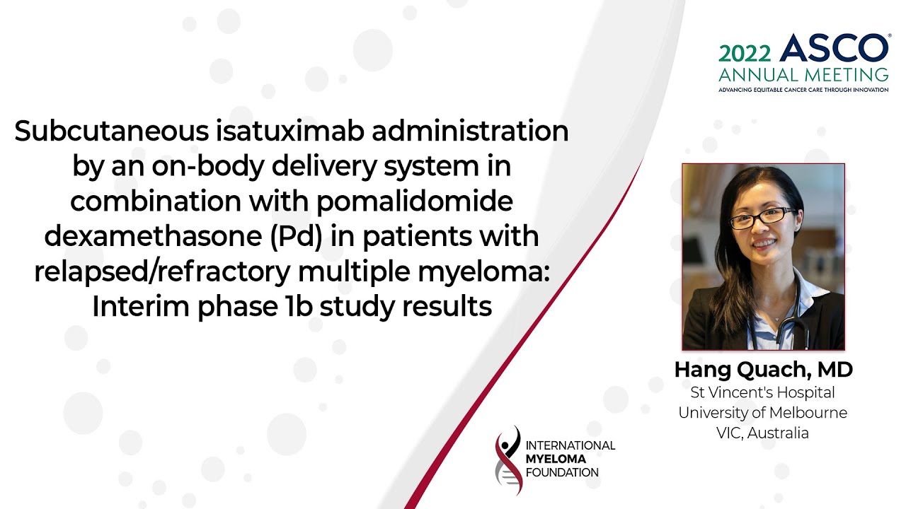 Interim Phase 1b Study Results on Isatuximab and Pd Subcutaneous ...