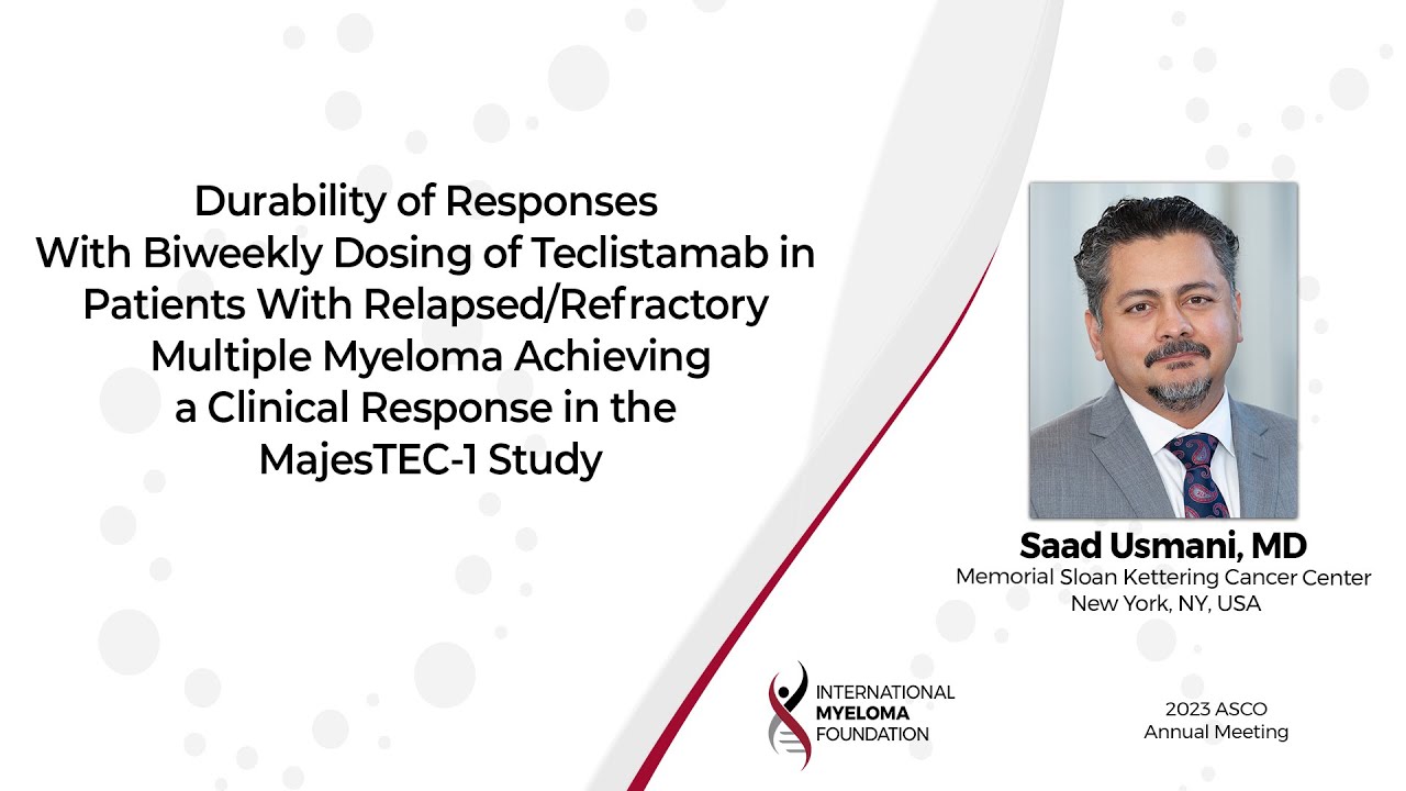 Durability of Responses with Biweekly Dosing of Teclistamab in Patients ...