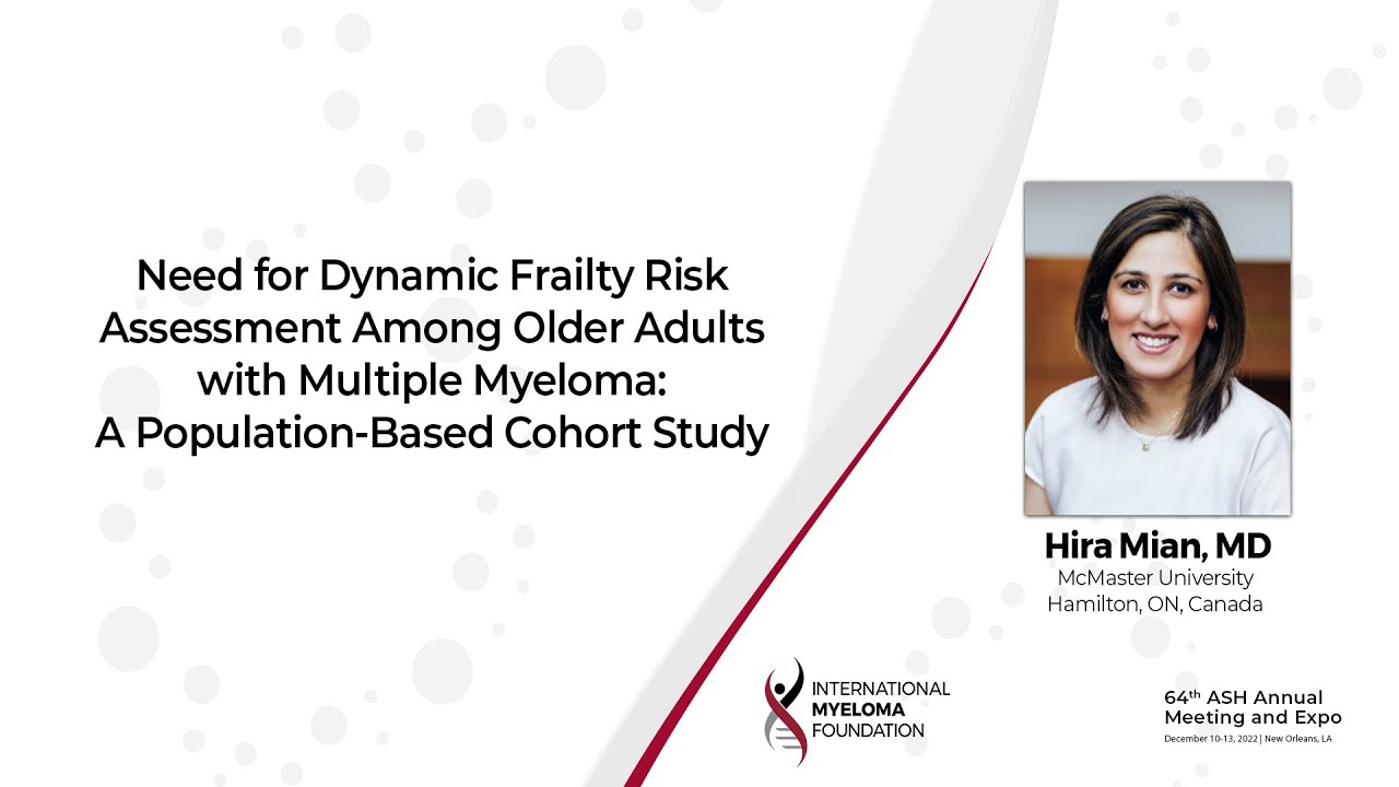 Dynamic Frailty Risk Assessment Study | Int'l Myeloma Fn